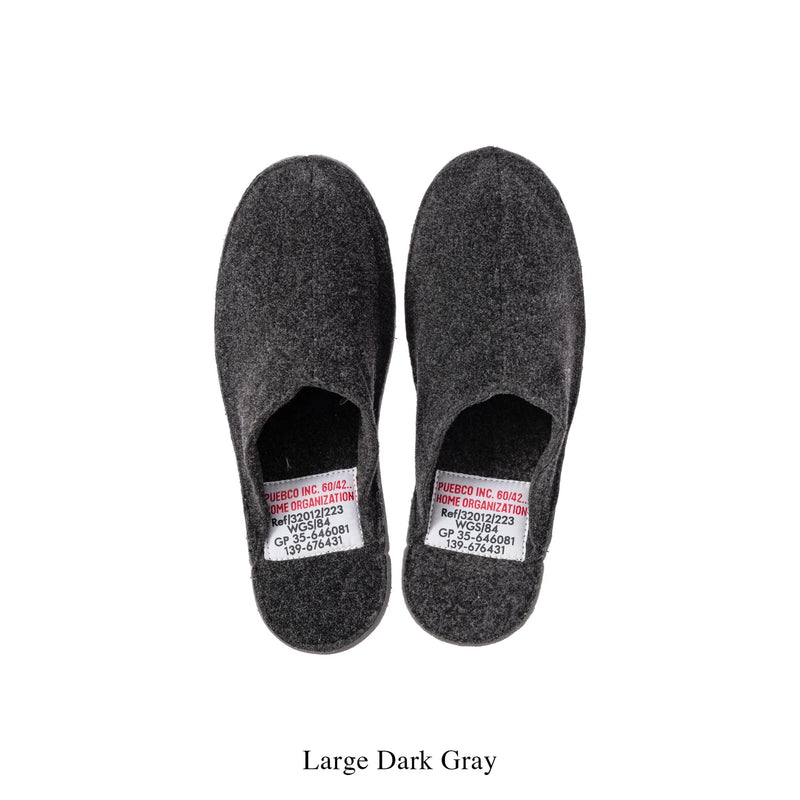 Shop Slippers Large in Dark Gray | Burke Decor