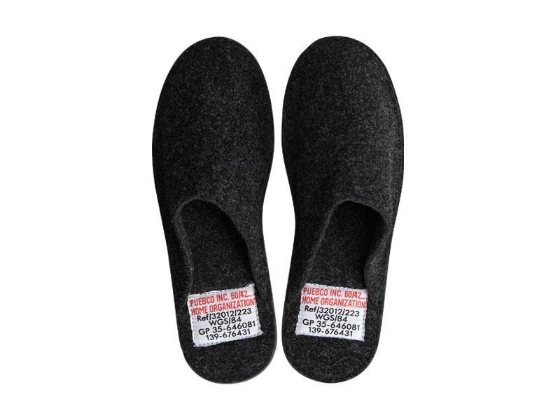 Shop Slippers Large in Dark Gray | Burke Decor