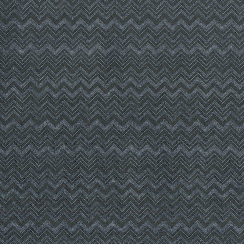 Shop Chevron Small Alternating Wallpaper in Black/Silver | Burke Decor