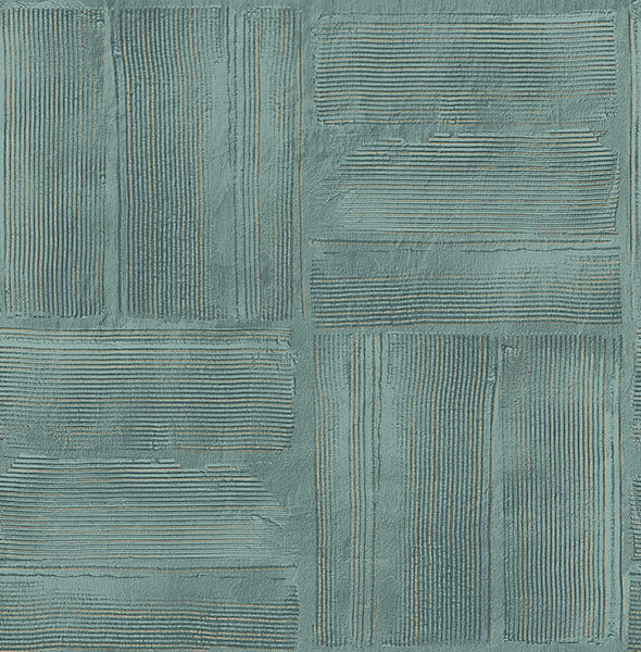 Shop Jasper Teal Block Texture Wallpaper from Fusion Advantage ...