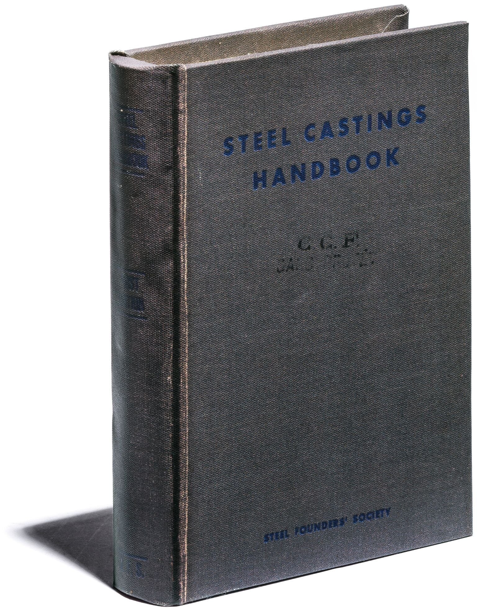 Shop Empty Book 'Steel Castings' Vintage Style Trinket Box | Burke Decor