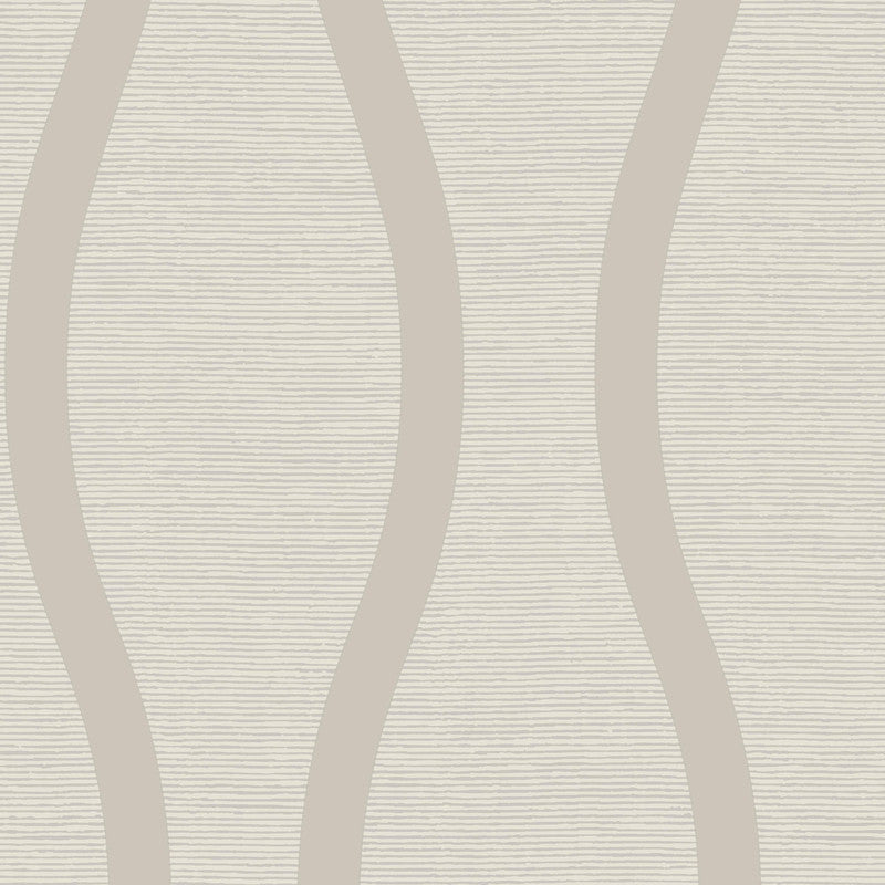 Shop Sample Beaded Wavy Stripe Wallpaper in Champagne | Burke Decor
