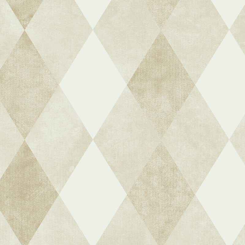 Shop Diamond Geometric Wallpaper in Beige/Sand | Burke Decor