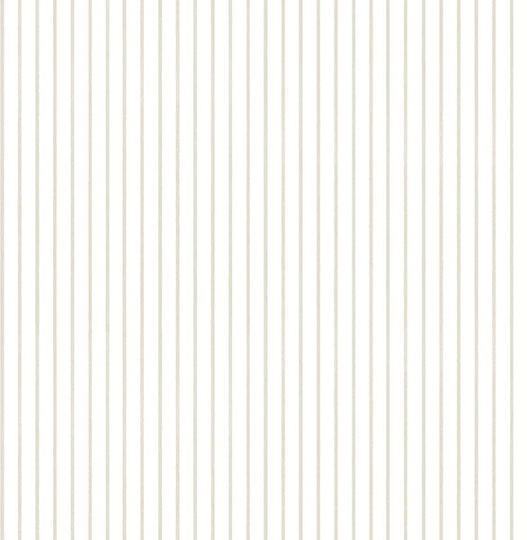 Shop Oliver Taupe Simple Stripe Wallpaper | Burke Decor