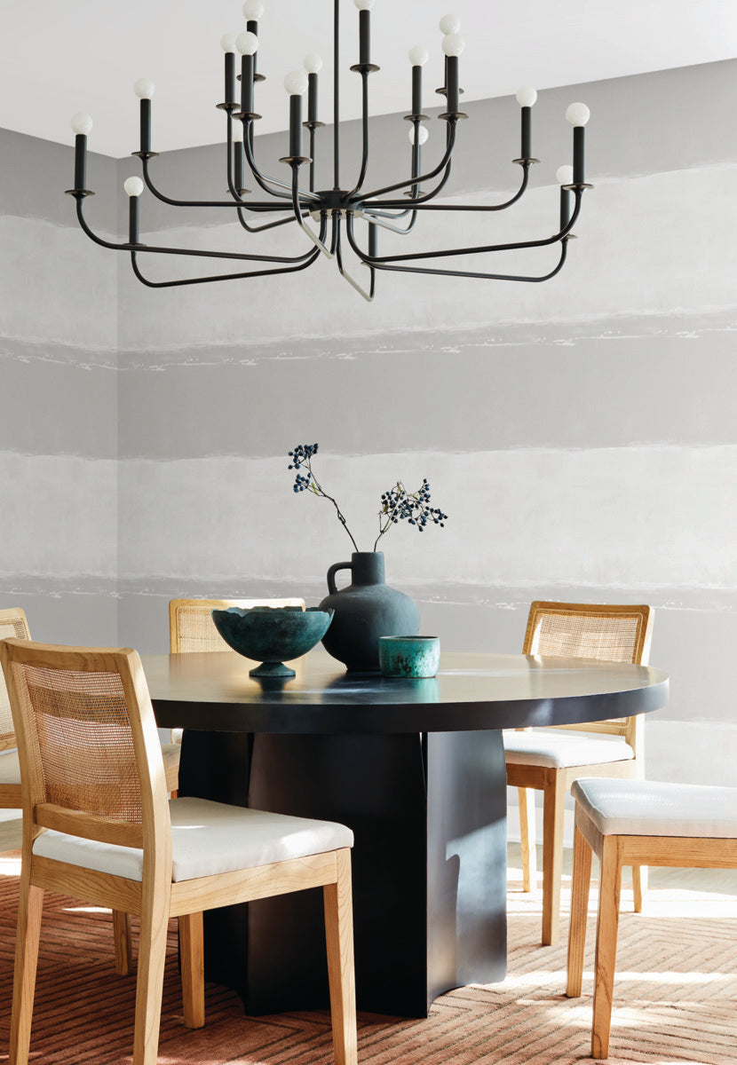 Shop Ink Wash Grey Wallpaper from the Signature Collection | Burke Decor