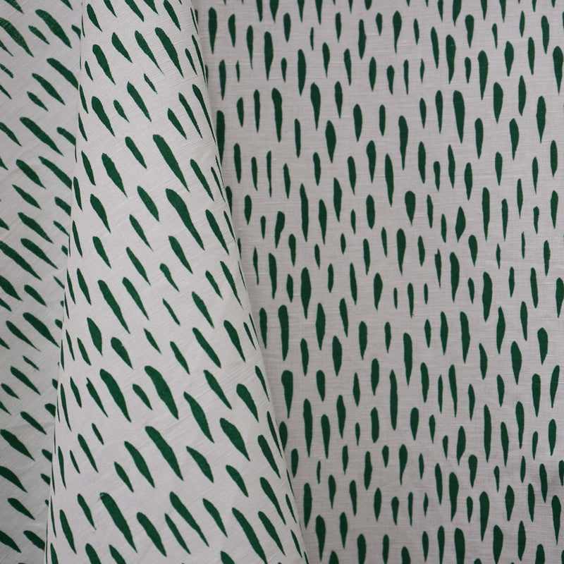 Shop Confetti Fabric in White/Green | Burke Decor