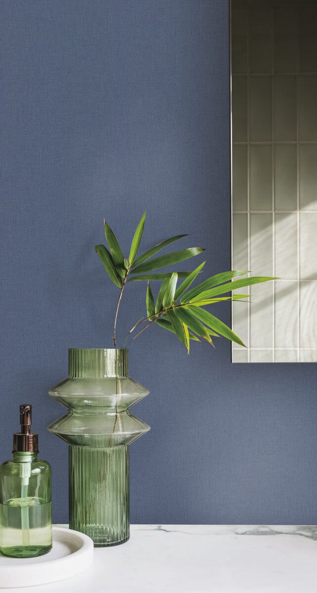 Shop Gypsy Weave Wallpaper in Dark Blue from the Artisan Digest ...