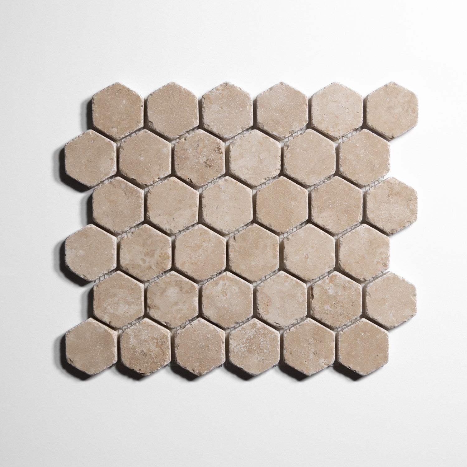 Shop Durango 2" Tumbled Hexagon Tile | Burke Decor