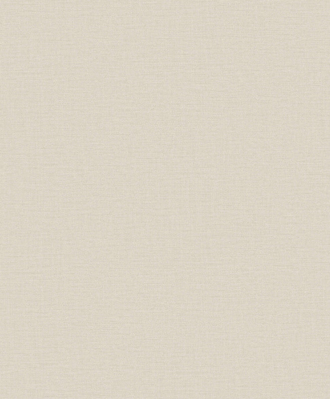 Shop Plain Linen-Effect Wallpaper in Cream | Burke Decor