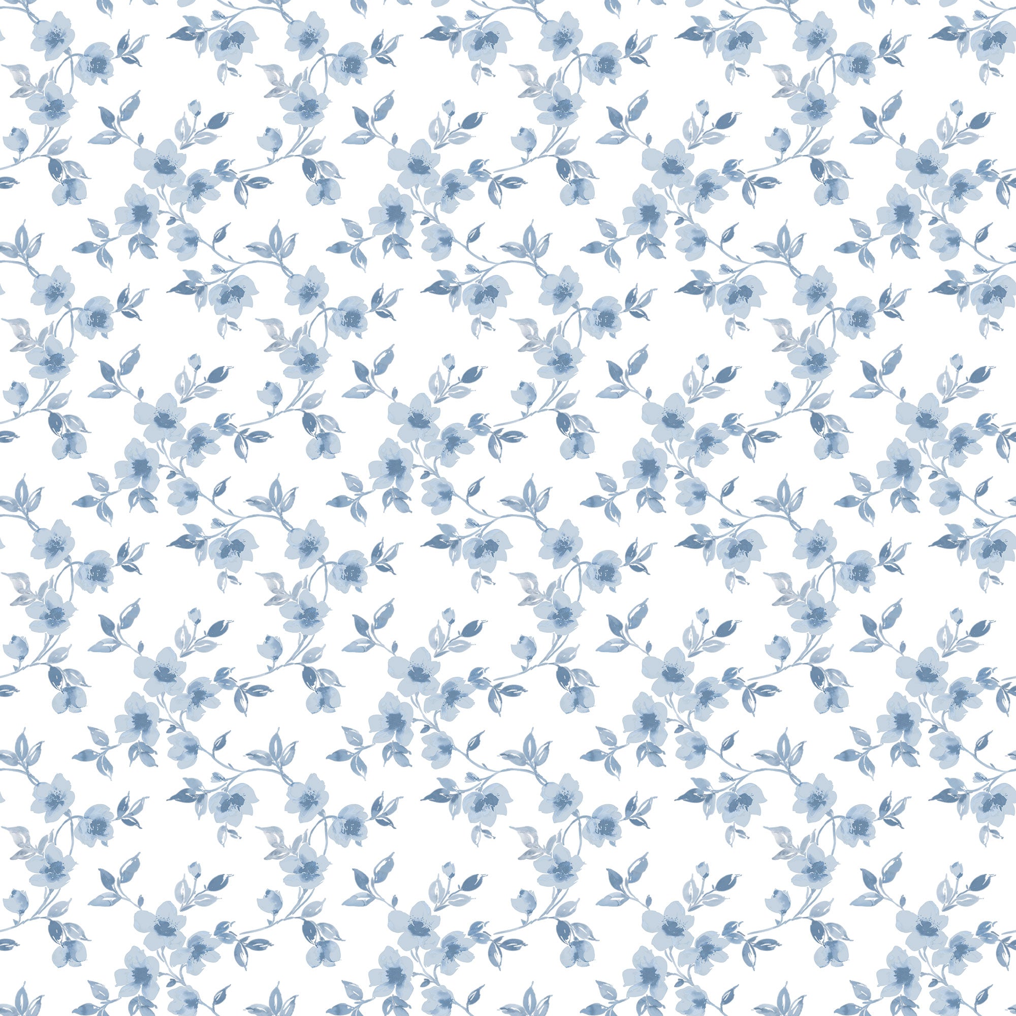 Shop Anemone Mini Blue Wallpaper from the Secret Garden Collection ...