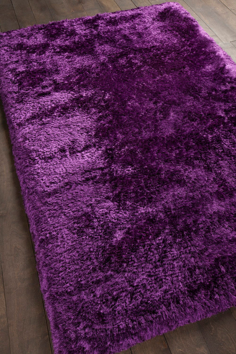 Shop Giulia Purple Hand Woven Shag Rug | Burke Decor