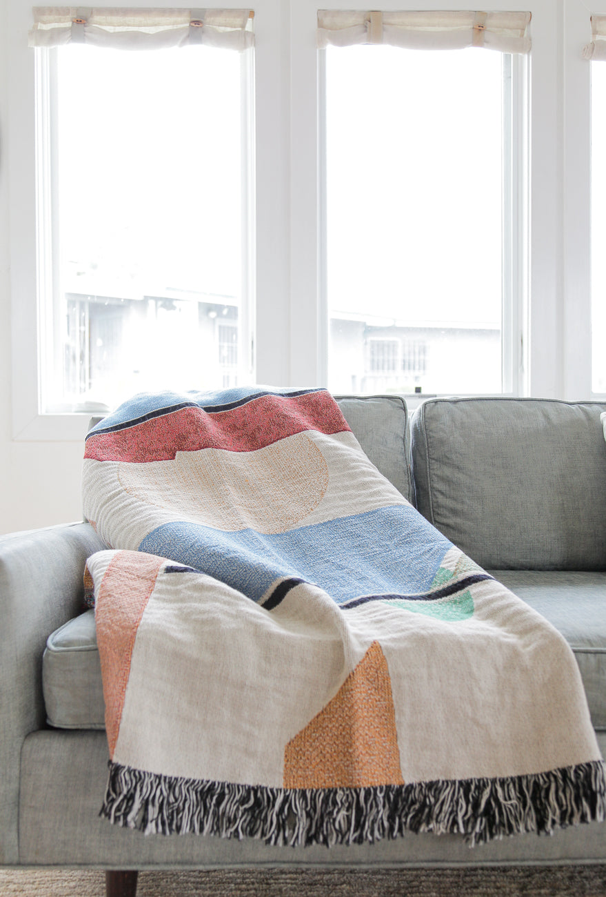 Shop Summer Woven Throw Blankets | Burke Decor