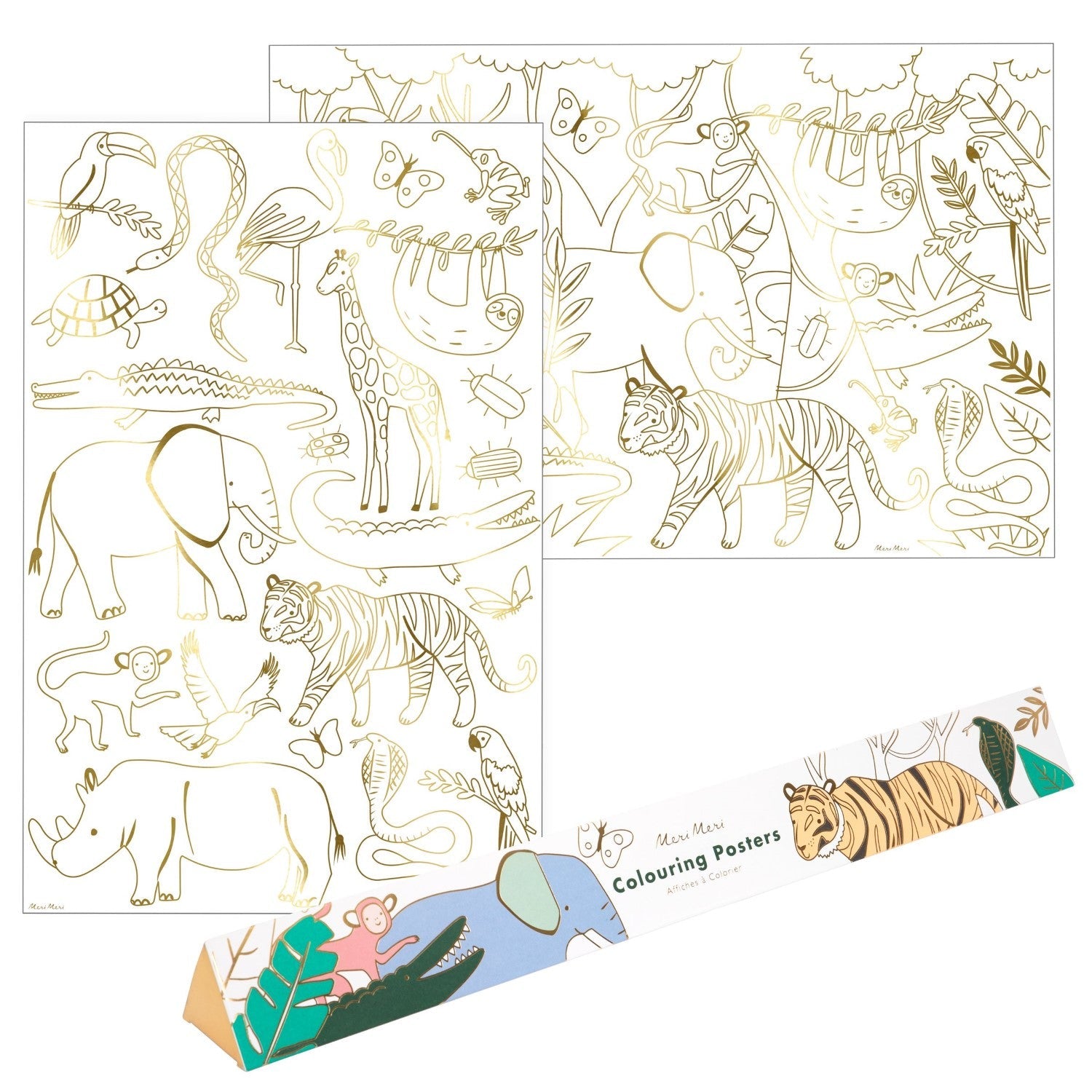 Shop Jungle Coloring Posters | Burke Decor