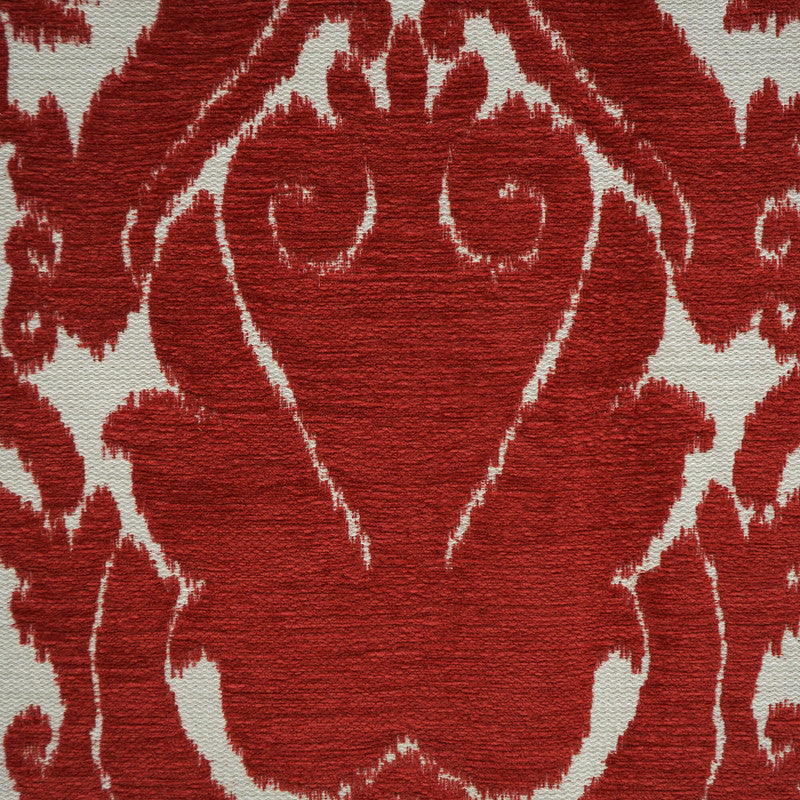 Shop Sample Shields Fabric in Red/Ivory/Orange | Burke Decor