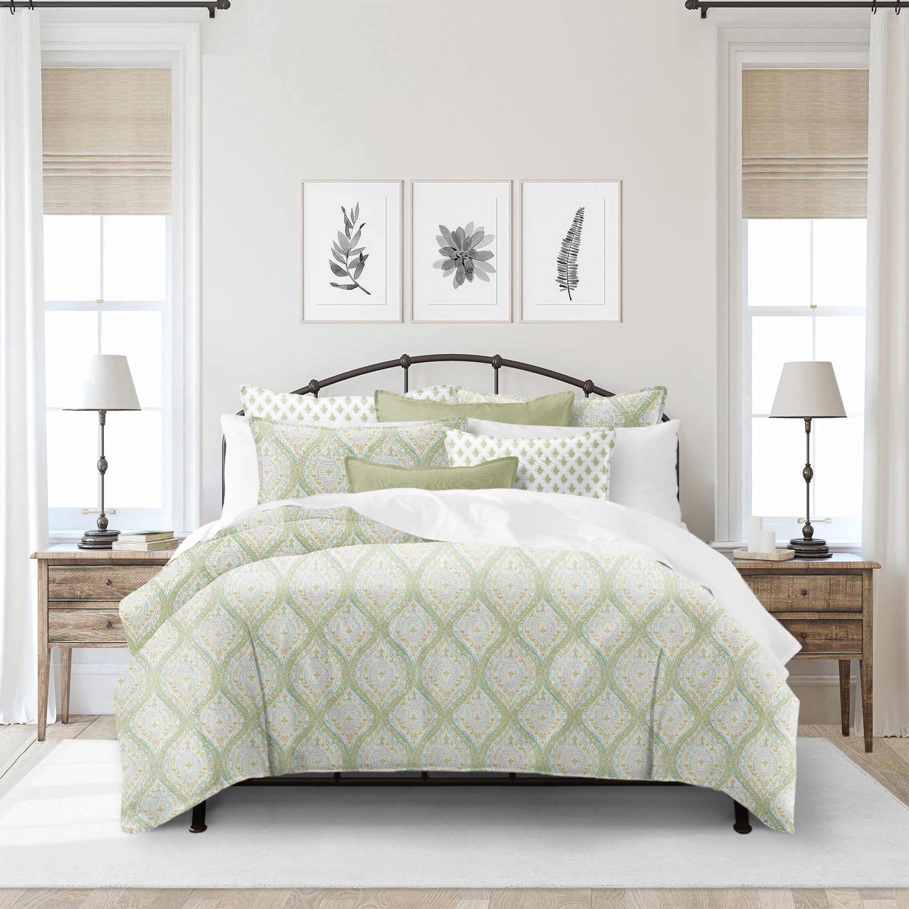 Shop Cressida Green Tea Bedding | Burke Decor