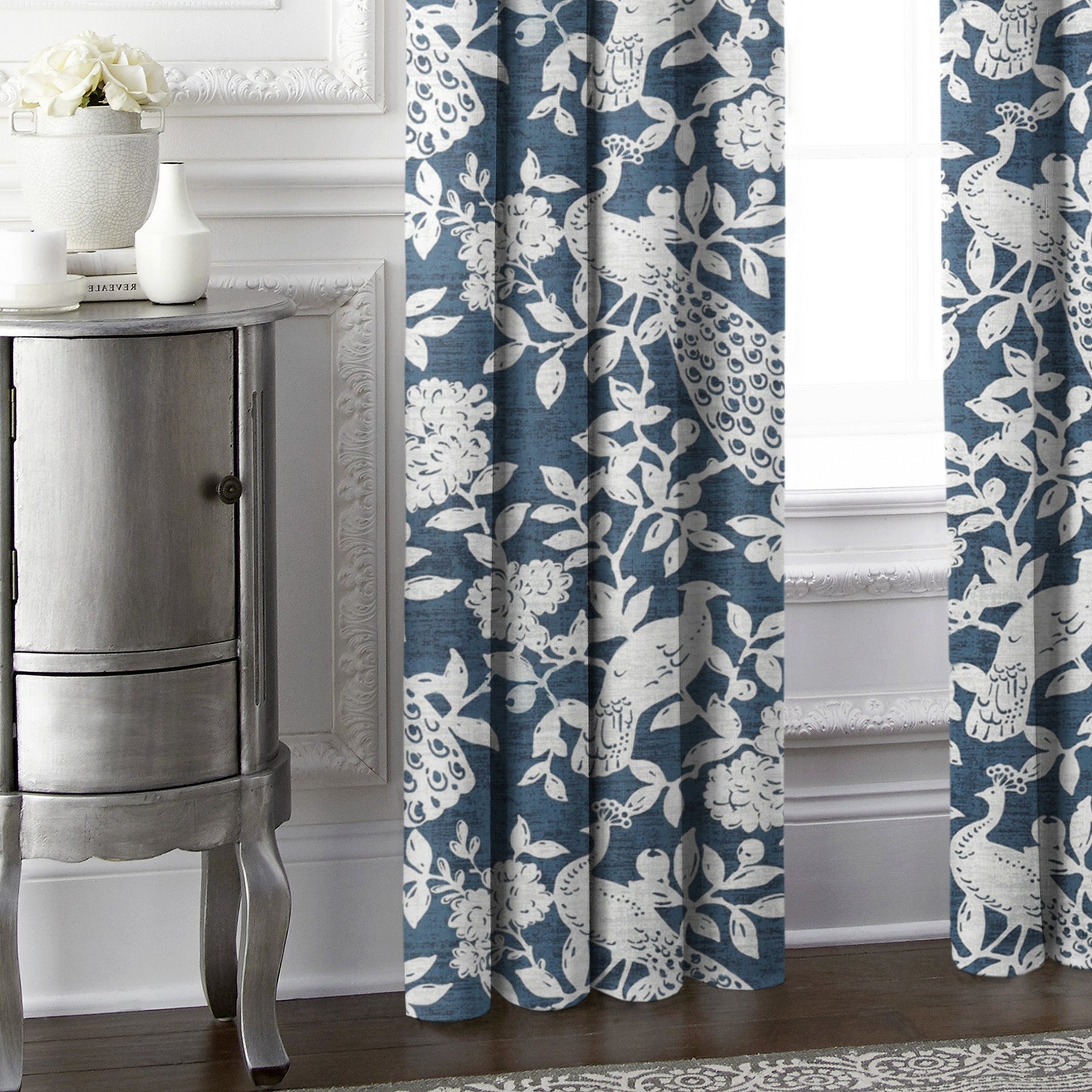 Shop Lark Navy Drapery | Burke Decor