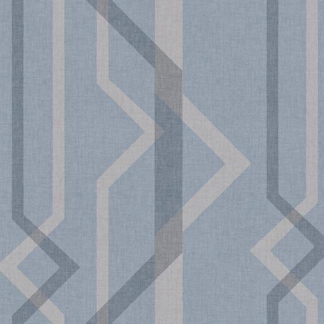 Shop Sample Shape Shifter Wallpaper in Denim from the Geometric ...