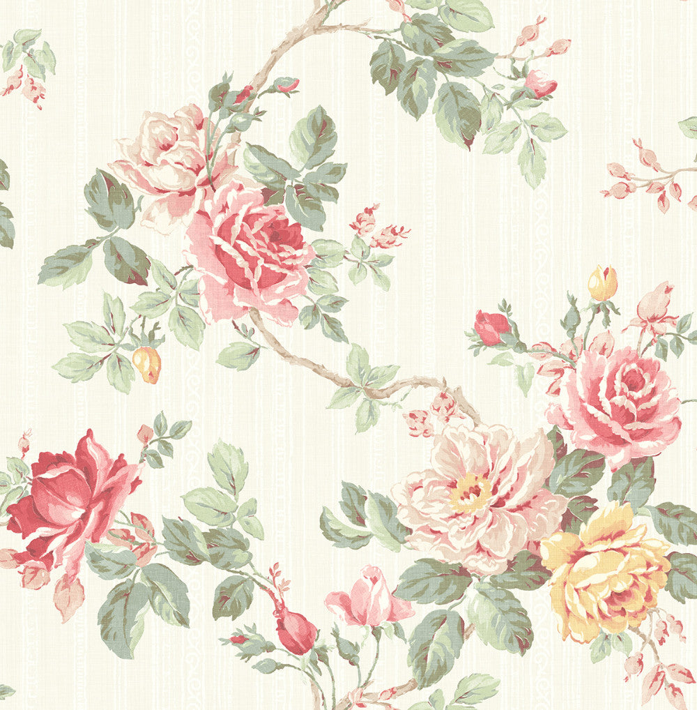 Shop Sample Springtime Trail Wallpaper in Sunny Rose from the Spring ...