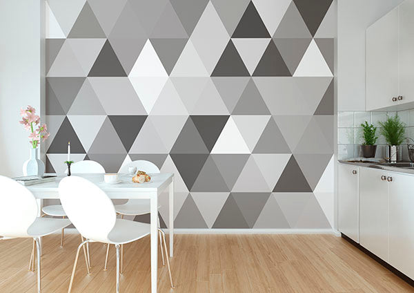 Shop Triangular Geometric Pattern Wall Mural | Burke Decor
