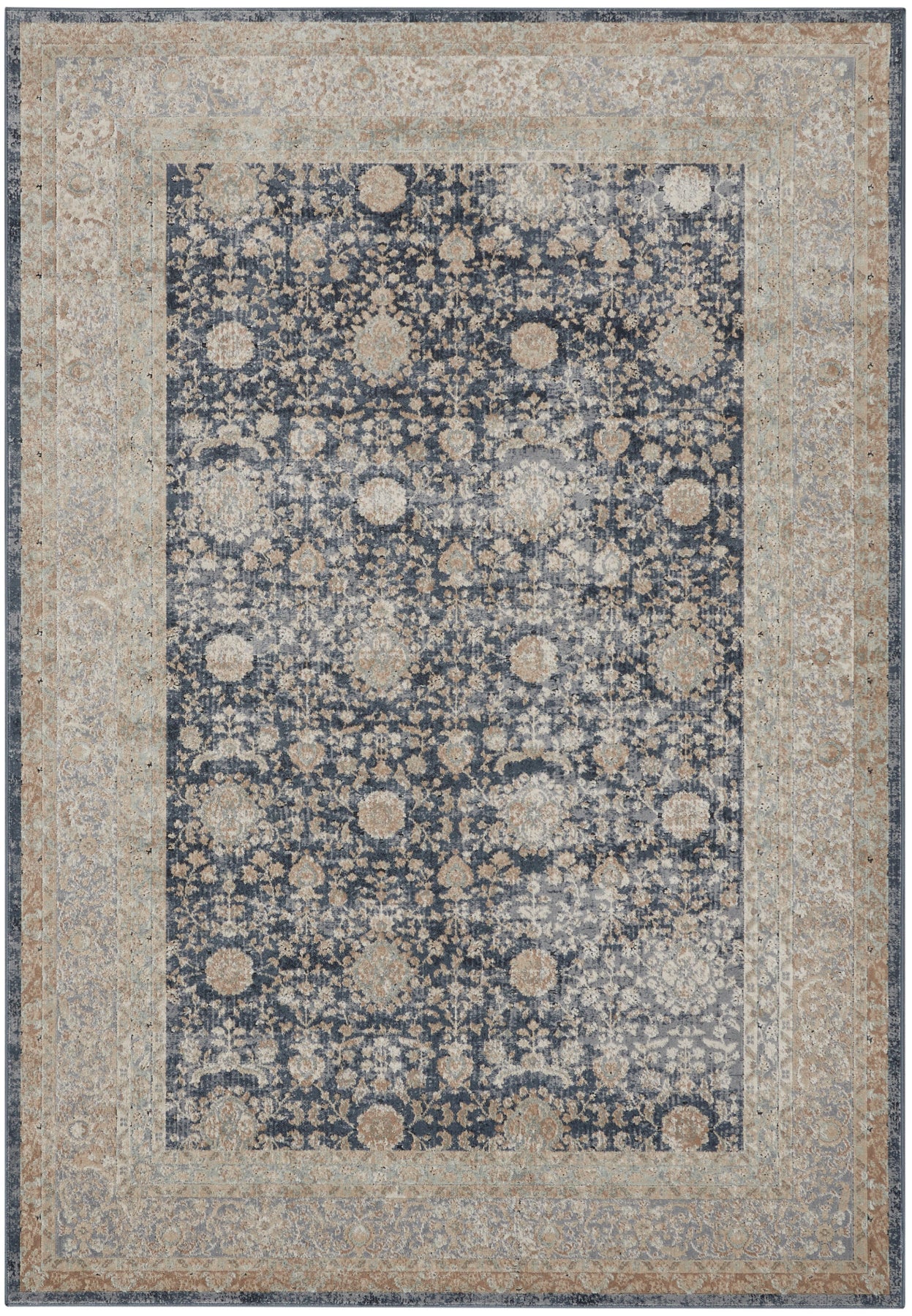 Shop Malta Navy Rug | Burke Decor