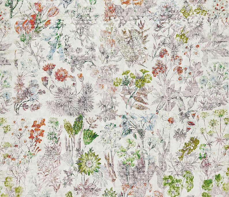 Shop Rhapsody Herbaria Coral Fabric | Burke Decor