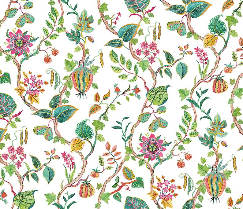 Shop Sample Rhapsody Mythica Azalea Fabric | Burke Decor
