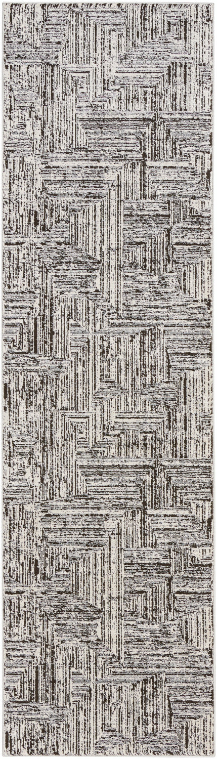 Shop Calvin Klein Irradiant Cream Black Modern Rug | Burke Decor